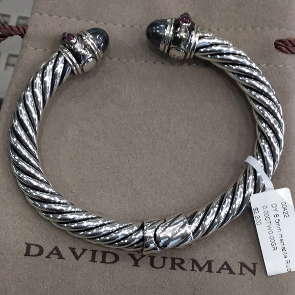 David Yurman | Jewelry | David Yurman Renaissance 85 Hematine Ruby Cuff ...